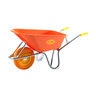 TUFX Wheelbarrow Steel Tray 6 cu. ft. All-Terrain Wheel 500 lbs Flat ...