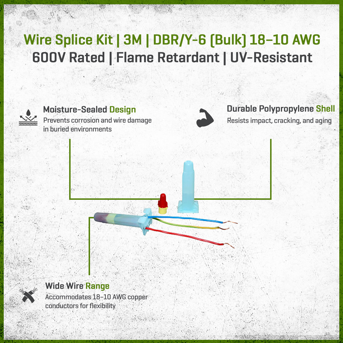 3M DBR-Y6 Direct Bury Splice Kit DBR/Y-6 (Bulk) 600V | SiteOne US