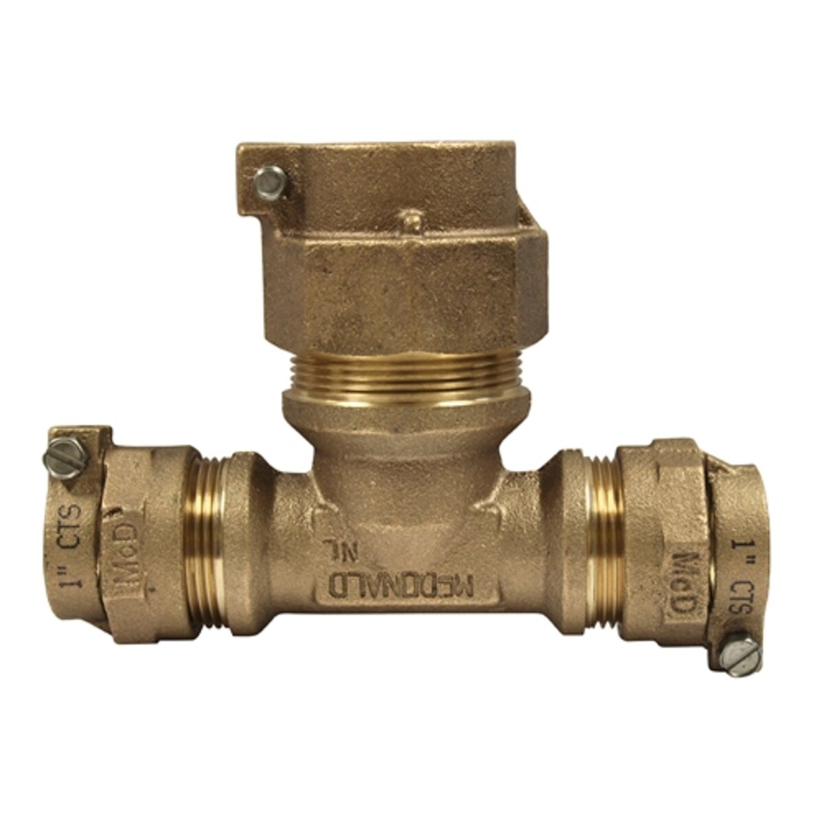 Lead Free Brass Water Service Reducing Coupling 3/4 in. x 1 in. CTS ...