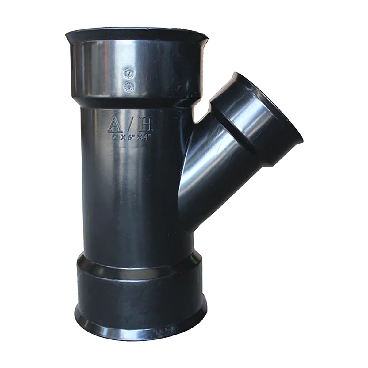 ADS Water Tight Wye 6 in. x 6 in. x 4 in. Black | SiteOne US