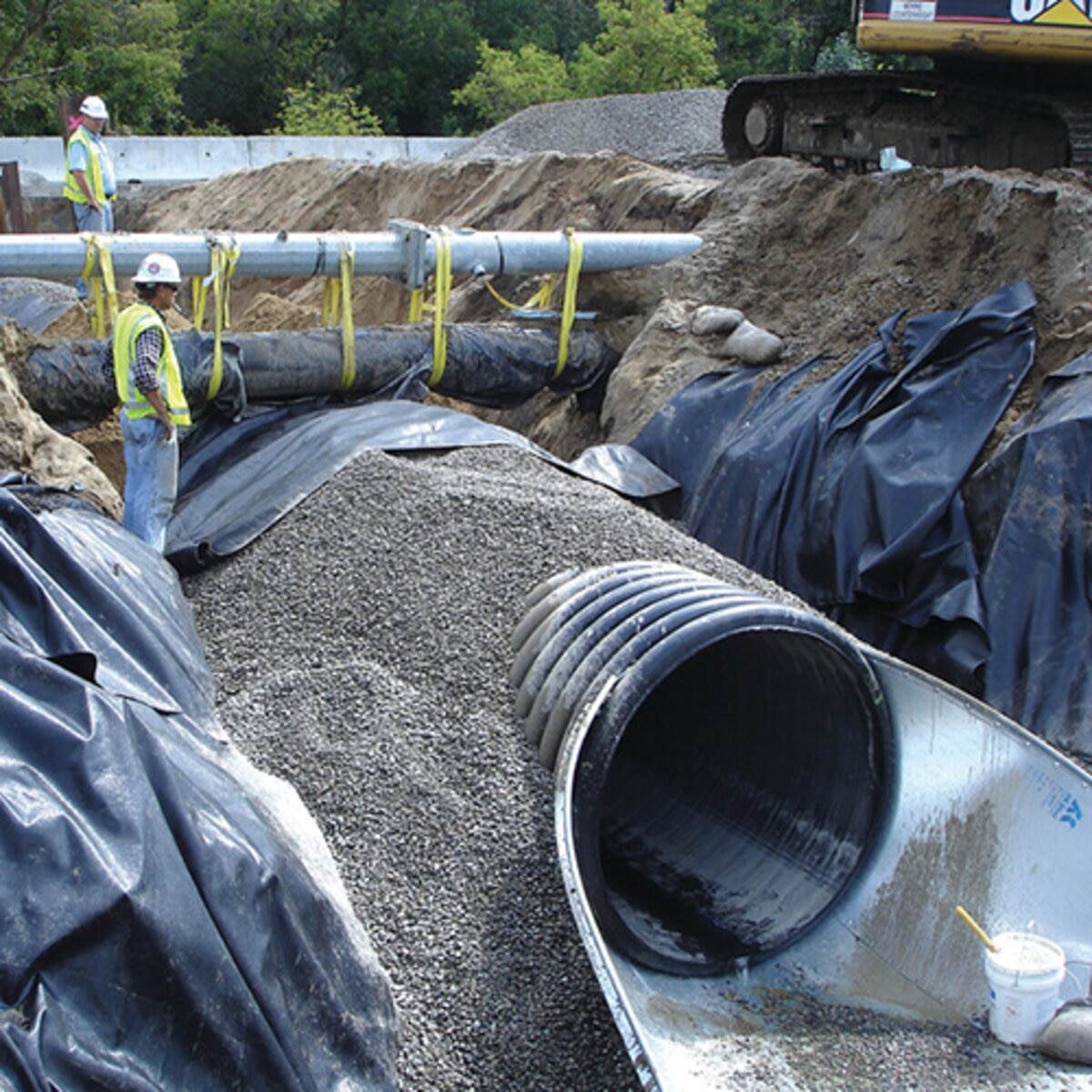 ADS 6 in. x 20 ft. Dual Wall Pipe Solid Water Tight | SiteOne