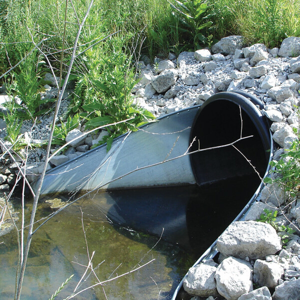 ADS 6 in. x 20 ft. Dual Wall Pipe Solid Water Tight | SiteOne US