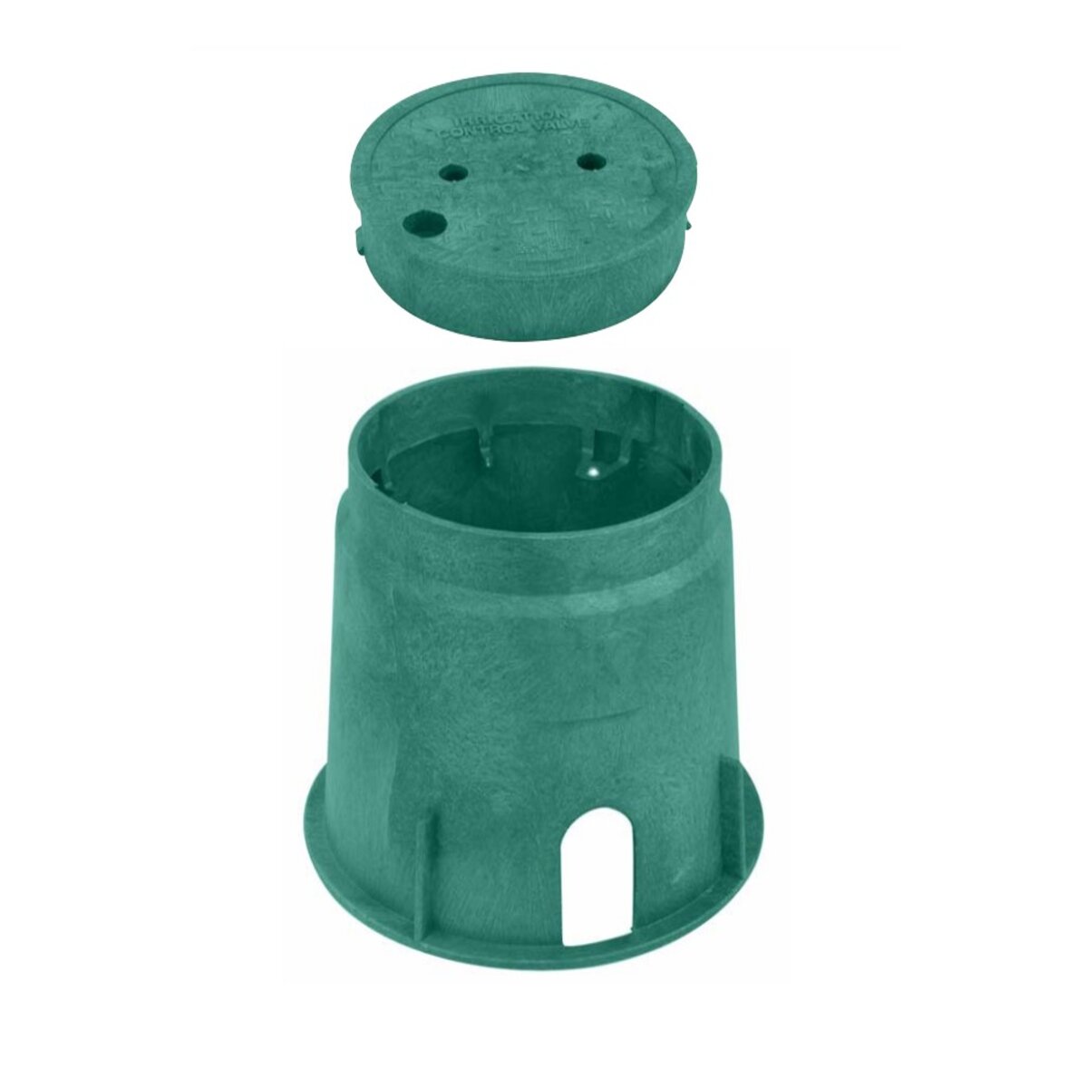 AEP Valve Box 910L Series Round Green 10 in. w/ Water Marking | SiteOne US