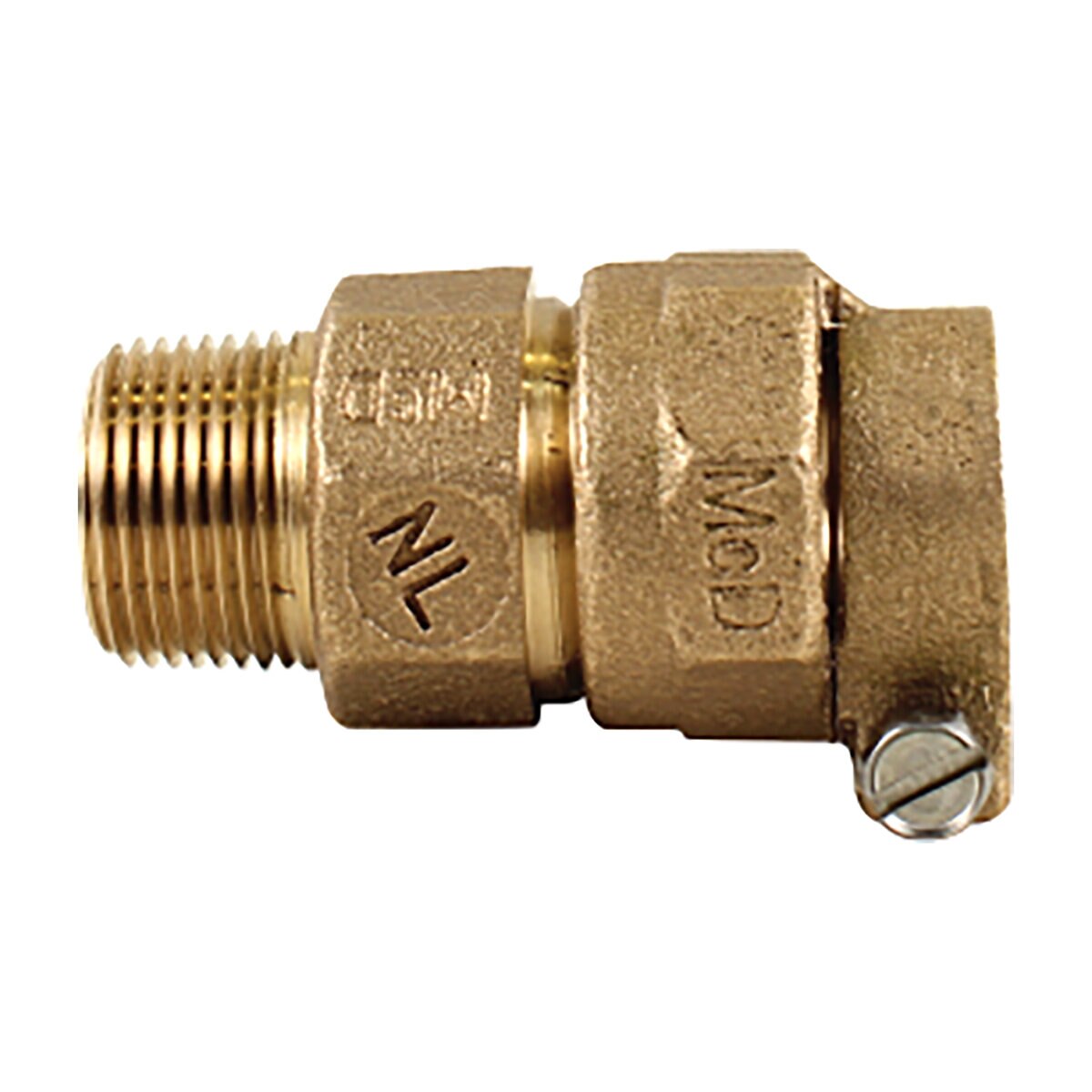 A.Y. McDonald Adapter Brass 1-1/4 in. Pep x Mnpt No Lead Pack Joint ...