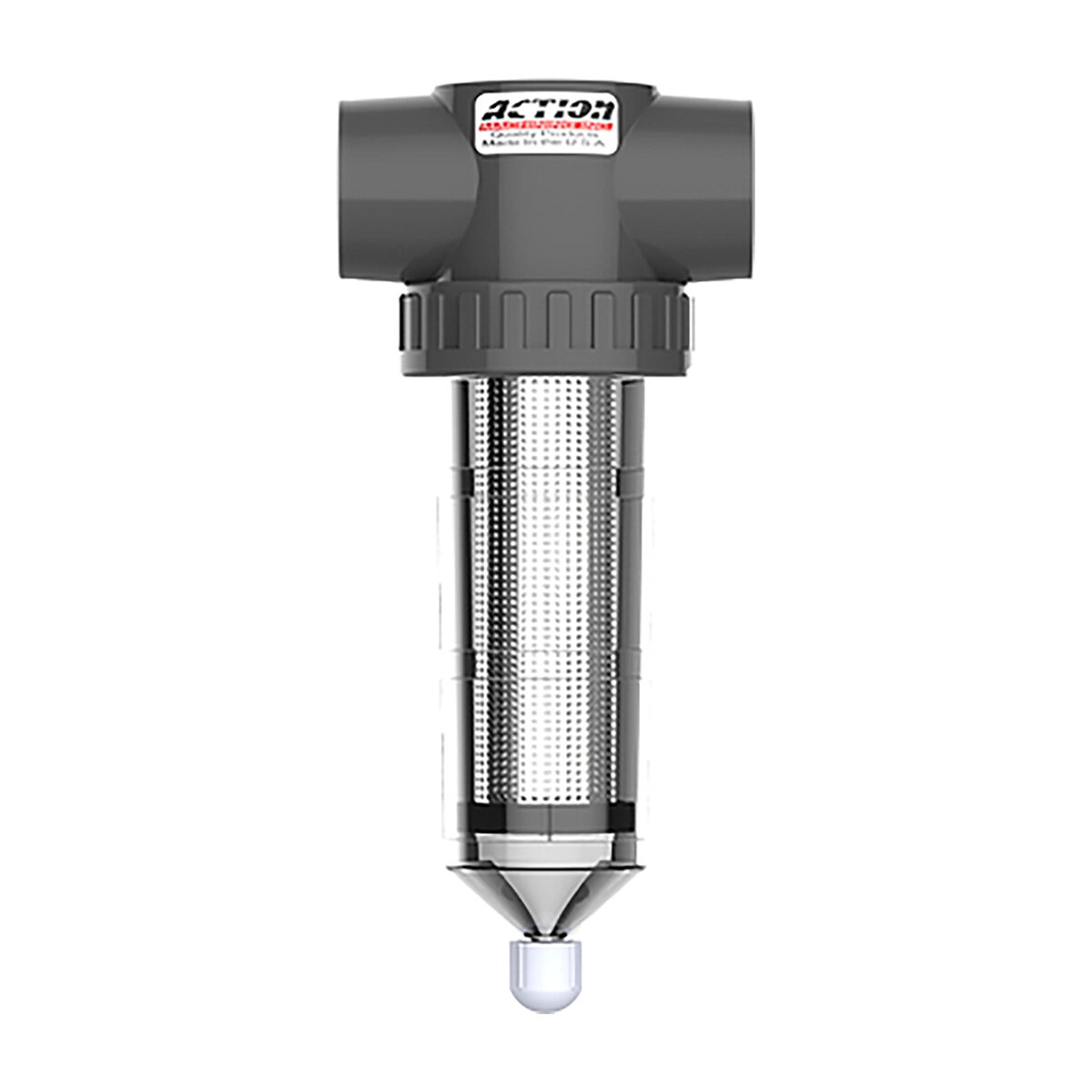 Action Machining Clear Filter AFI Series 0 GPM - 90 GPM 50 Mesh 2 in ...