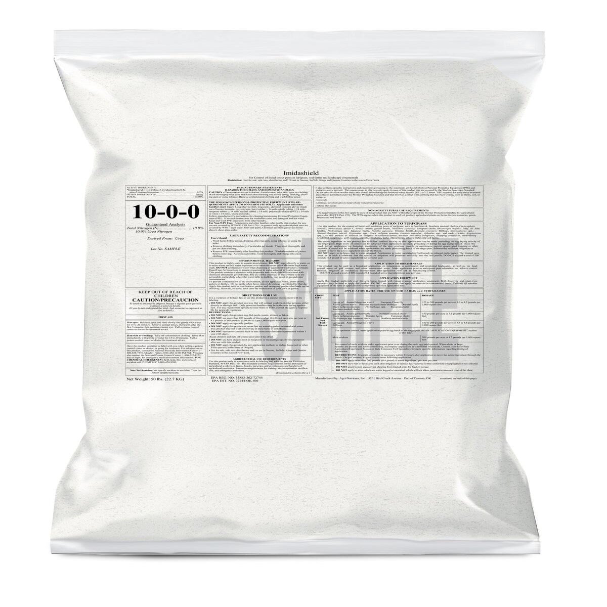 Agri-Nutrients Imidashield 0.2% 10-0-0AM Insecticide Plus Fertilizer 50 ...