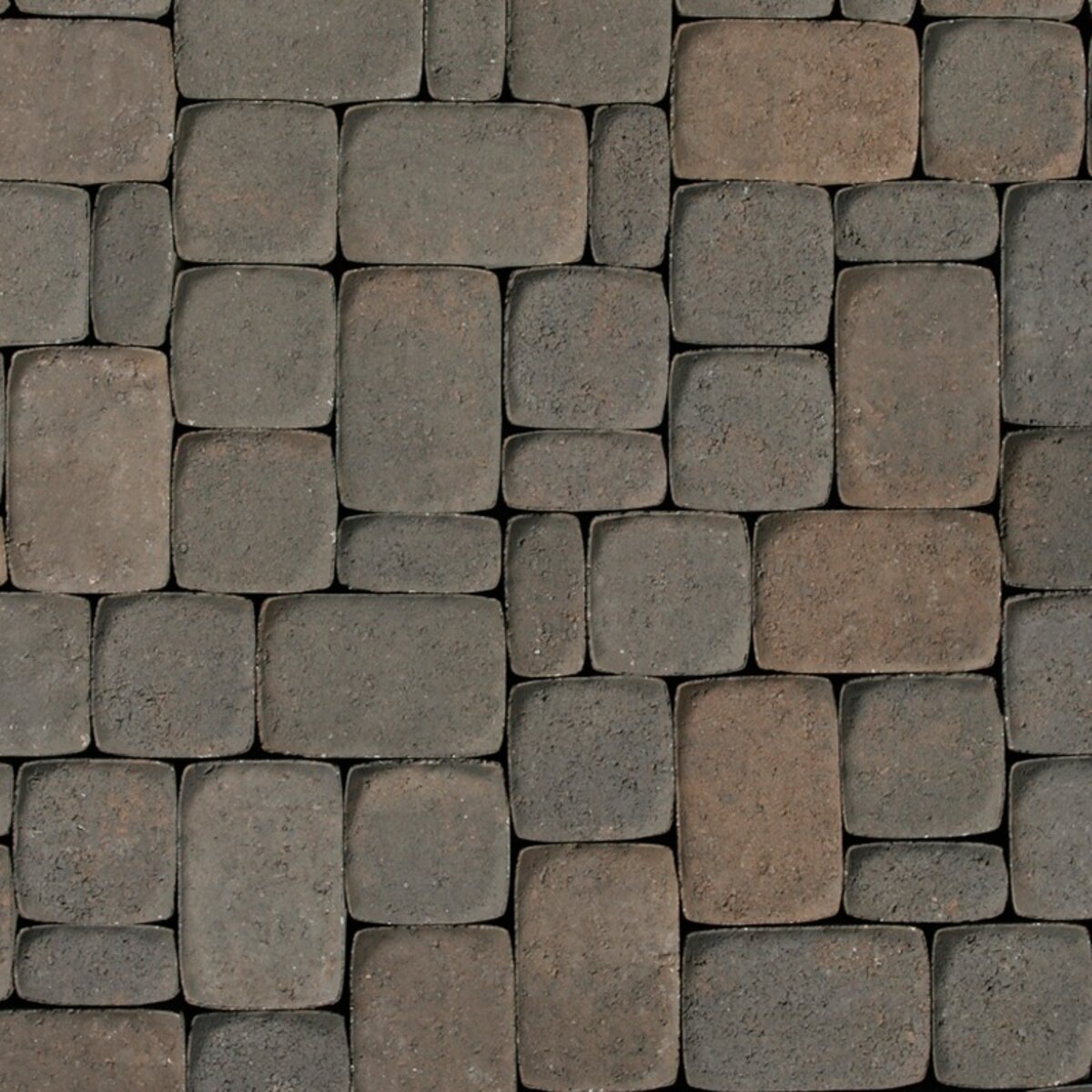 Air Vol Tri-Cobble Paver Gray/Black Multi 60 mm (122 sq. ft./pallet ...