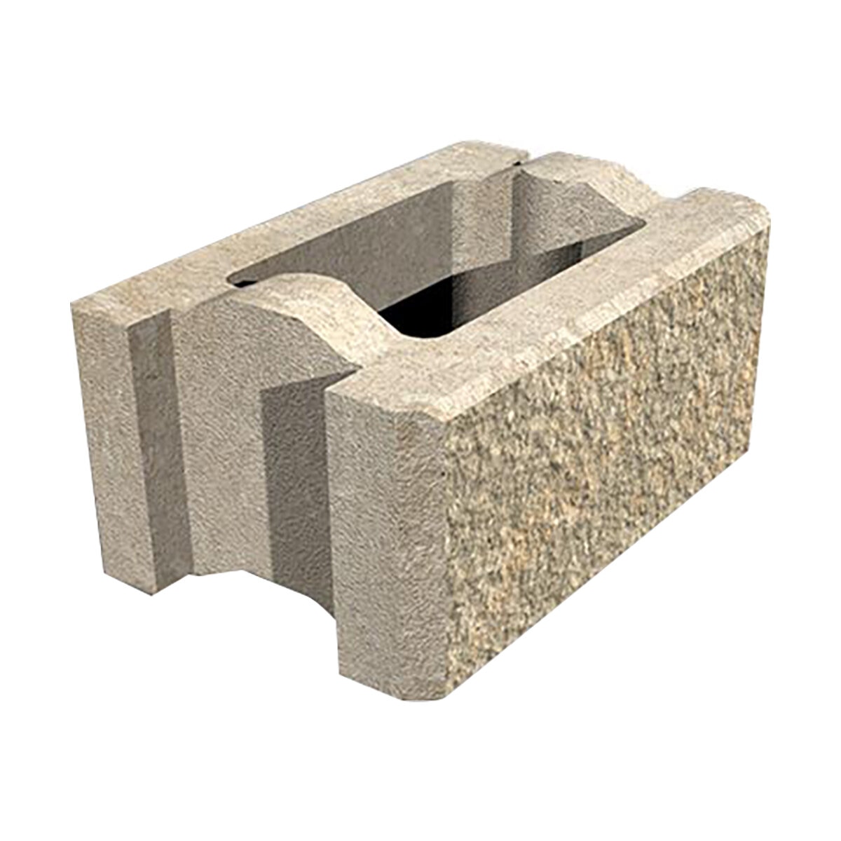 Allan Block Fence Post Block Oak 12 in. x 18 in.x 7-5/8 | SiteOne