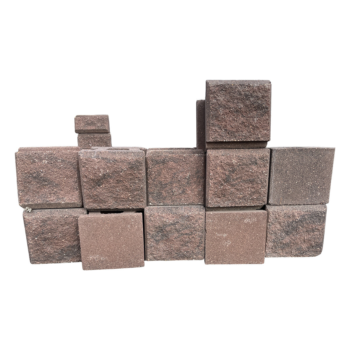 Basalite Allan Block Jumbo Junior Retaining Wall Block Red Blend 8 in ...