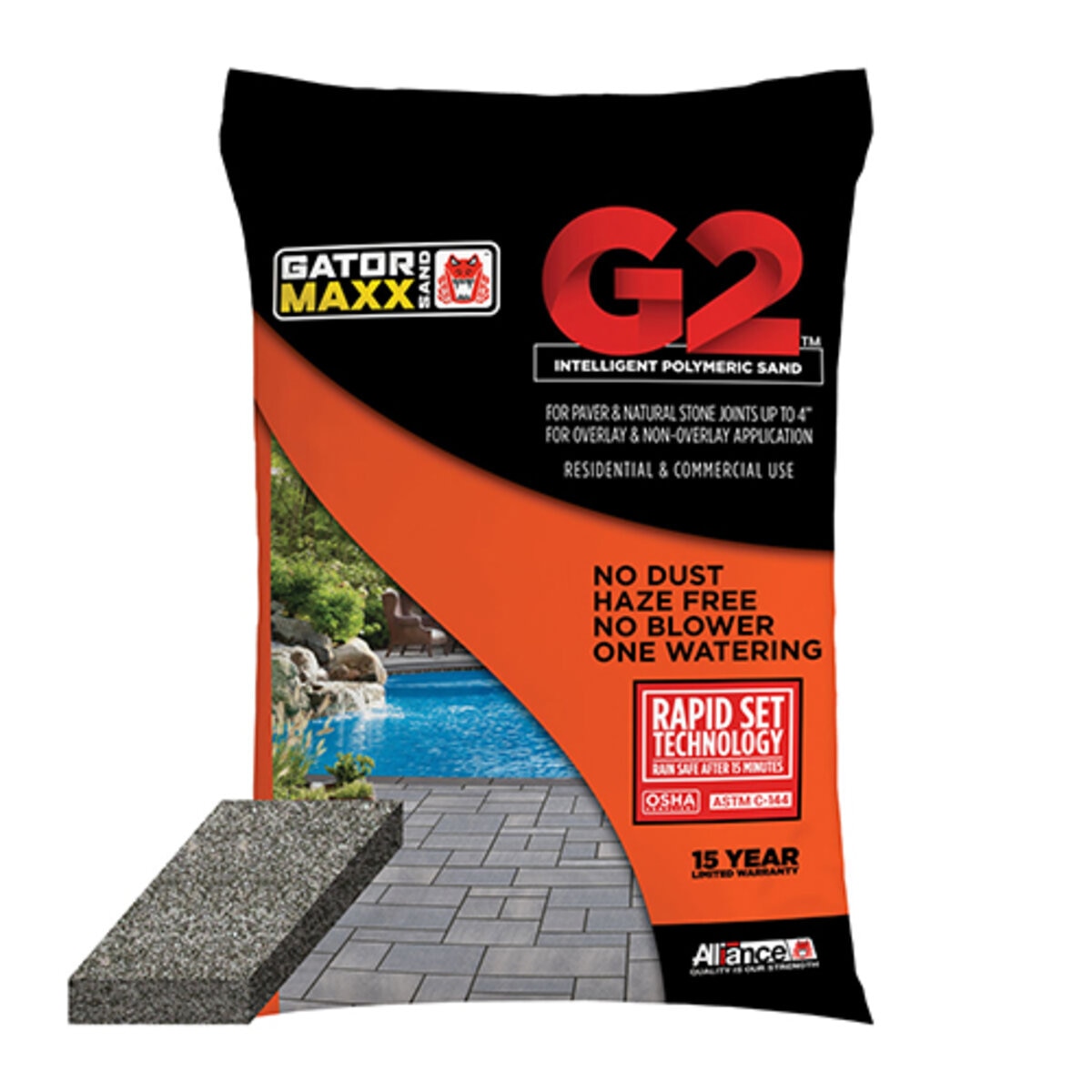 Alliance Gator Maxx G2 Polymeric Sand Slate Gray 50 lb. Bag (56 bag ...