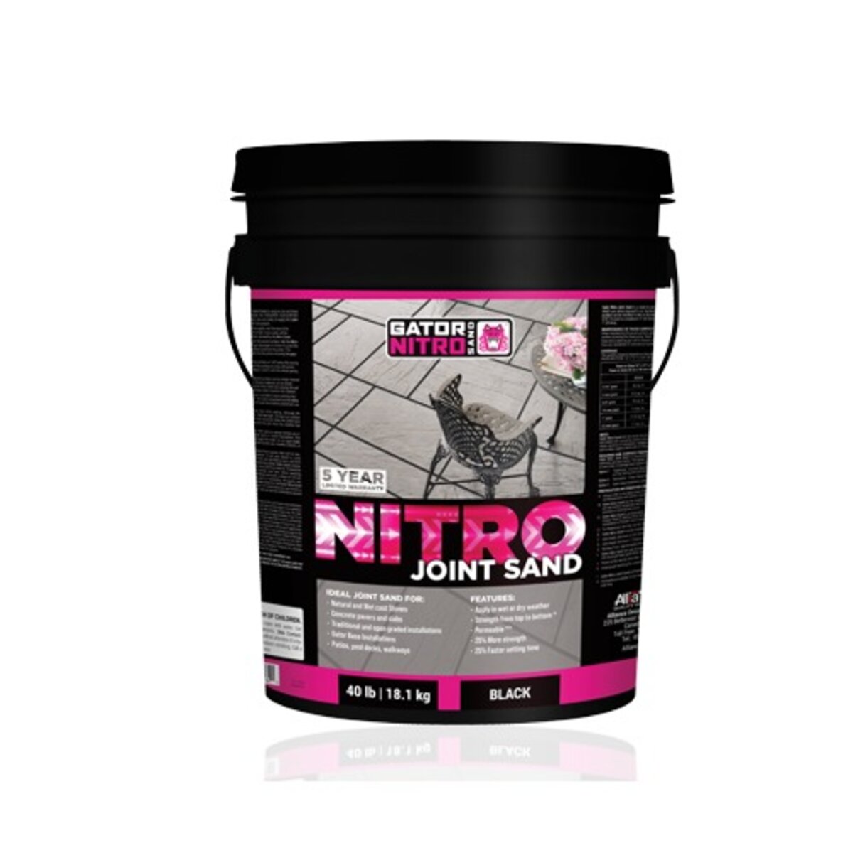 Unilock Alliance Gator Nitro Joint Sand Black 40 lb. Pail | SiteOne US