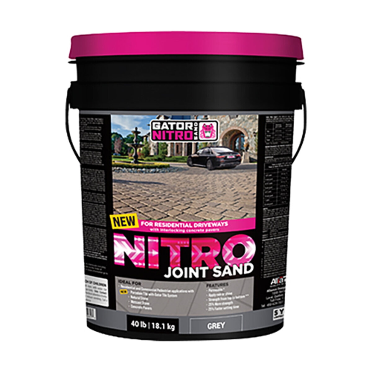 Unilock Alliance Gator Nitro Joint Sand Silver 40 lb. Pail | SiteOne US
