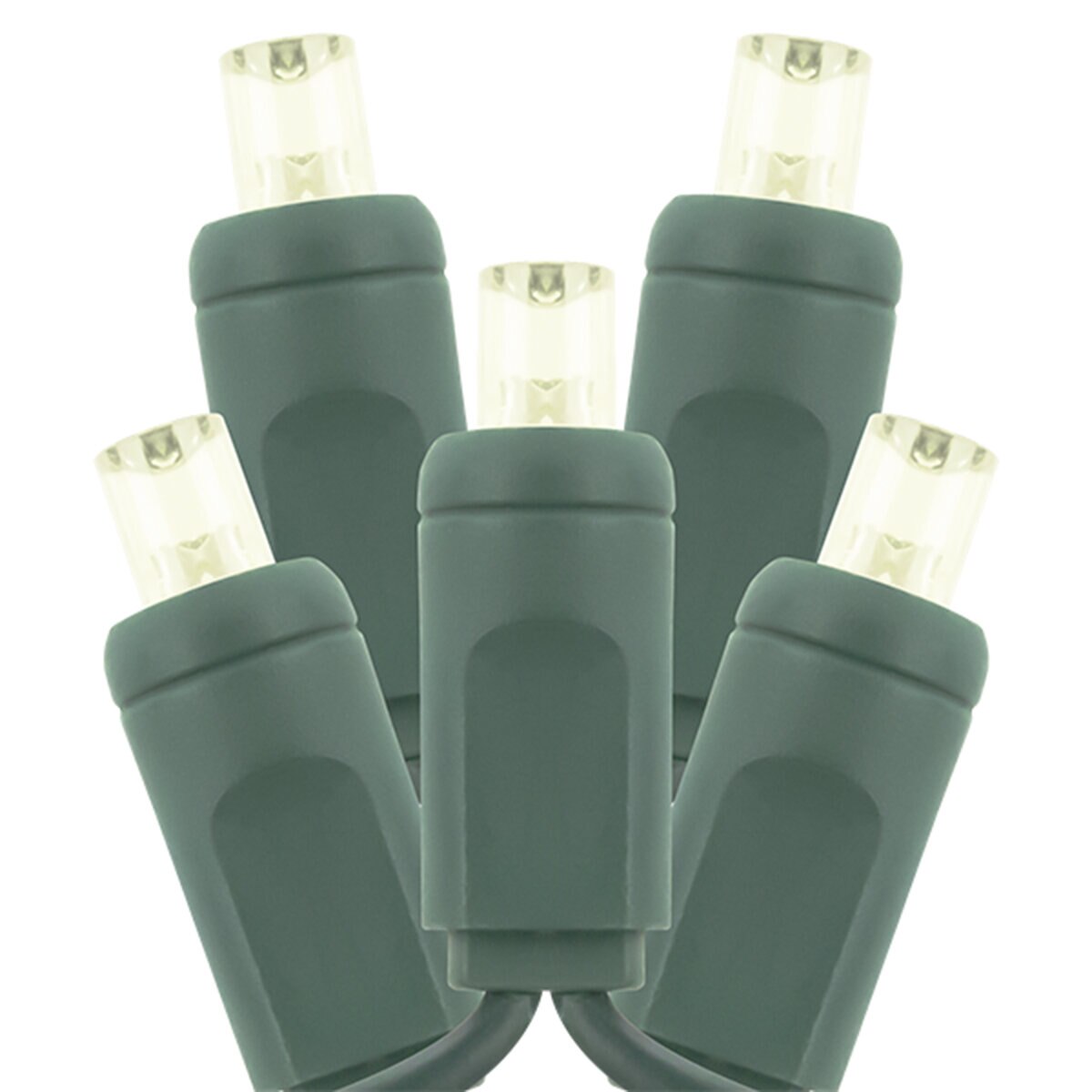 American Lighting Coaxial 5mm Light String 50 LED 4 in. Spacing 2700K ...