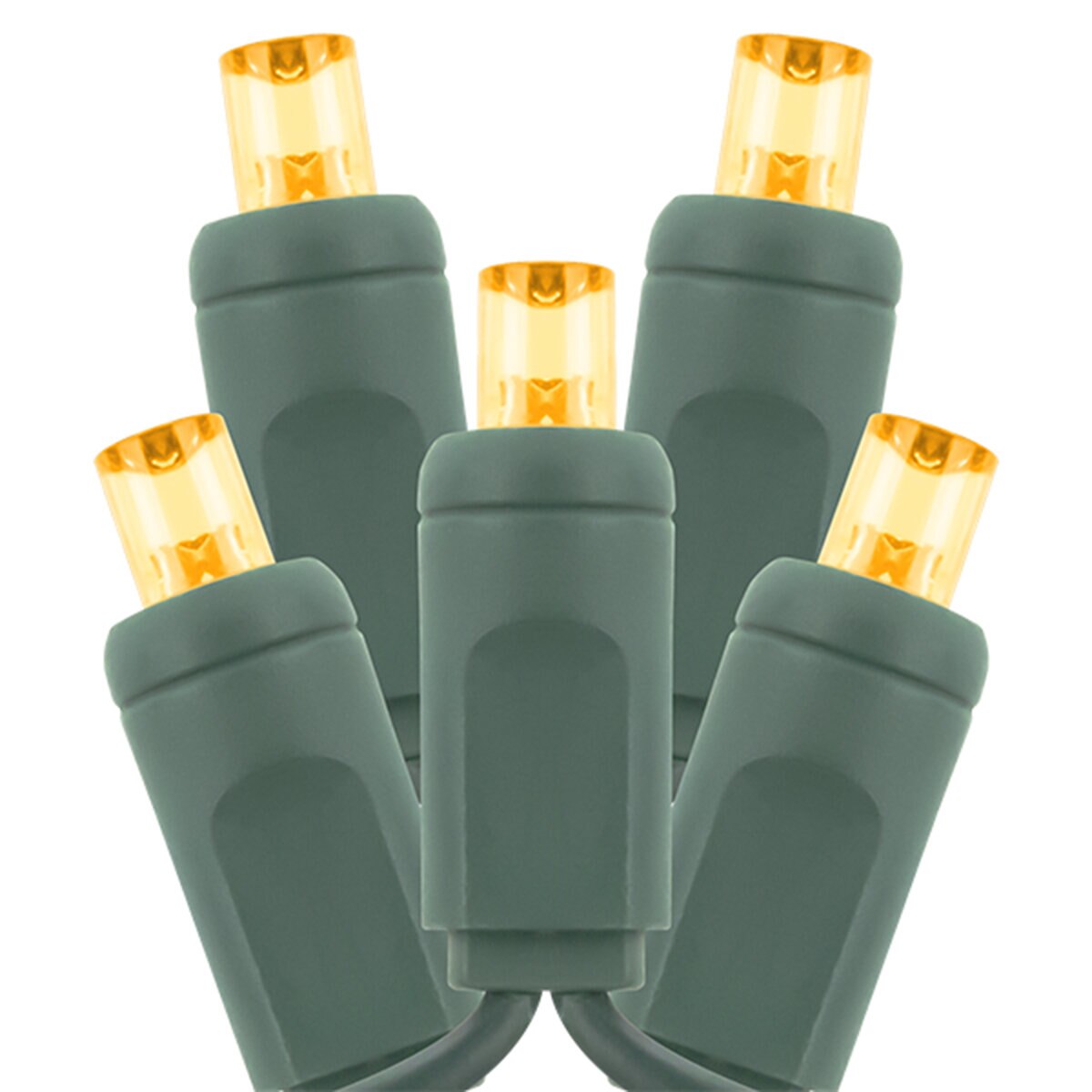 American Lighting Standard Grade 5mm Orange LED Light String 70 LED 4 ...