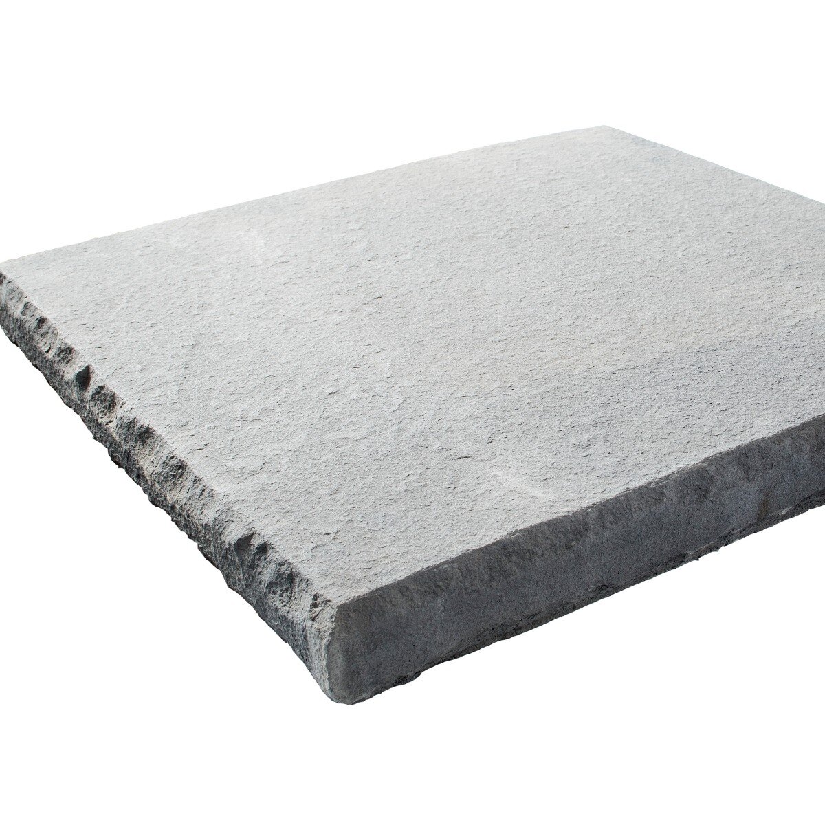 Anchor Pier Cap/Column Raised Center Limestone Rock Face 24 in. X 24 in ...