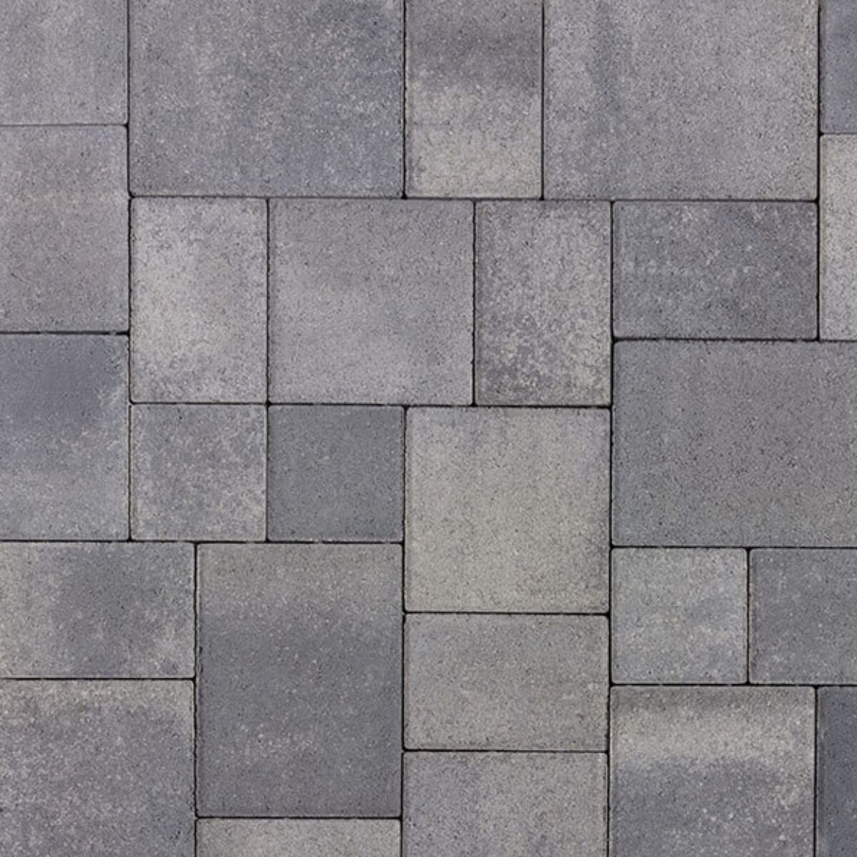 Angelus Courtyard Combo Paver Gray/Charcoal Standard 60 mm (127 sq. ft ...
