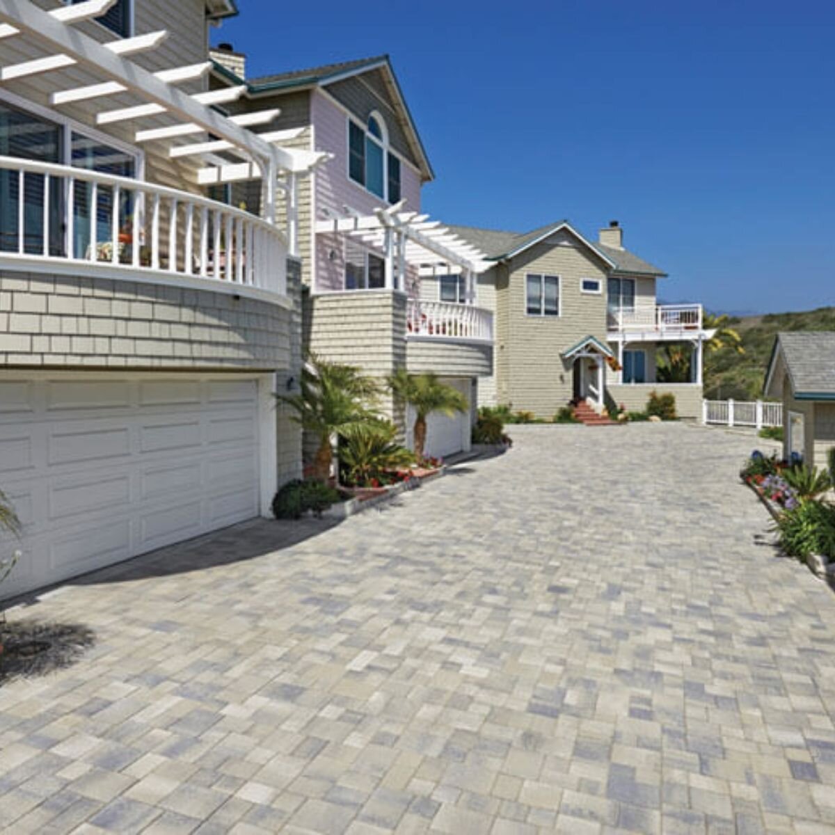 Angelus Courtyard Combo Paver Gray/Moss/Charcoal Standard 60 mm (127 sq ...