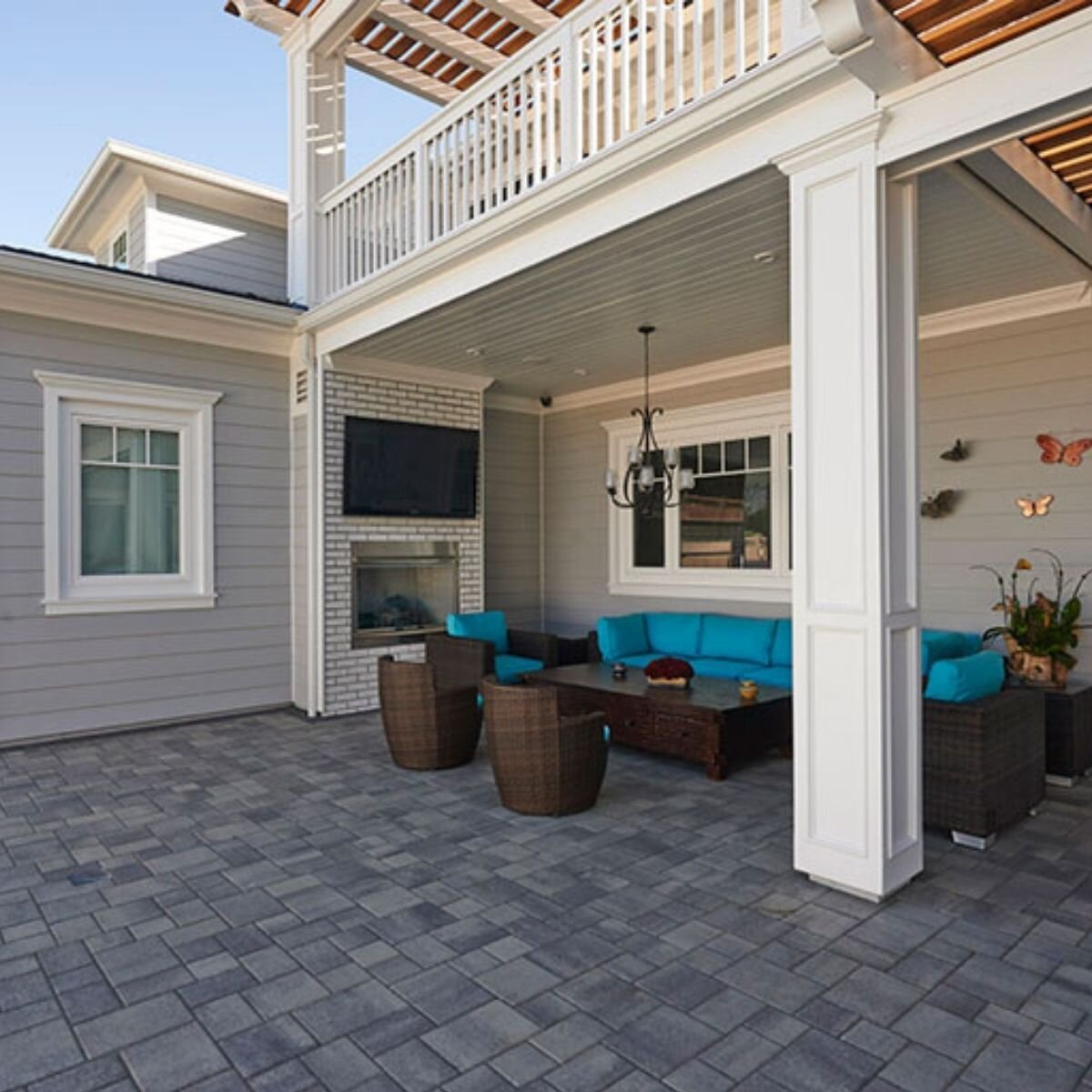 Angelus Courtyard Combo Paver Gray/Charcoal Standard 60 mm (127 sq. ft ...