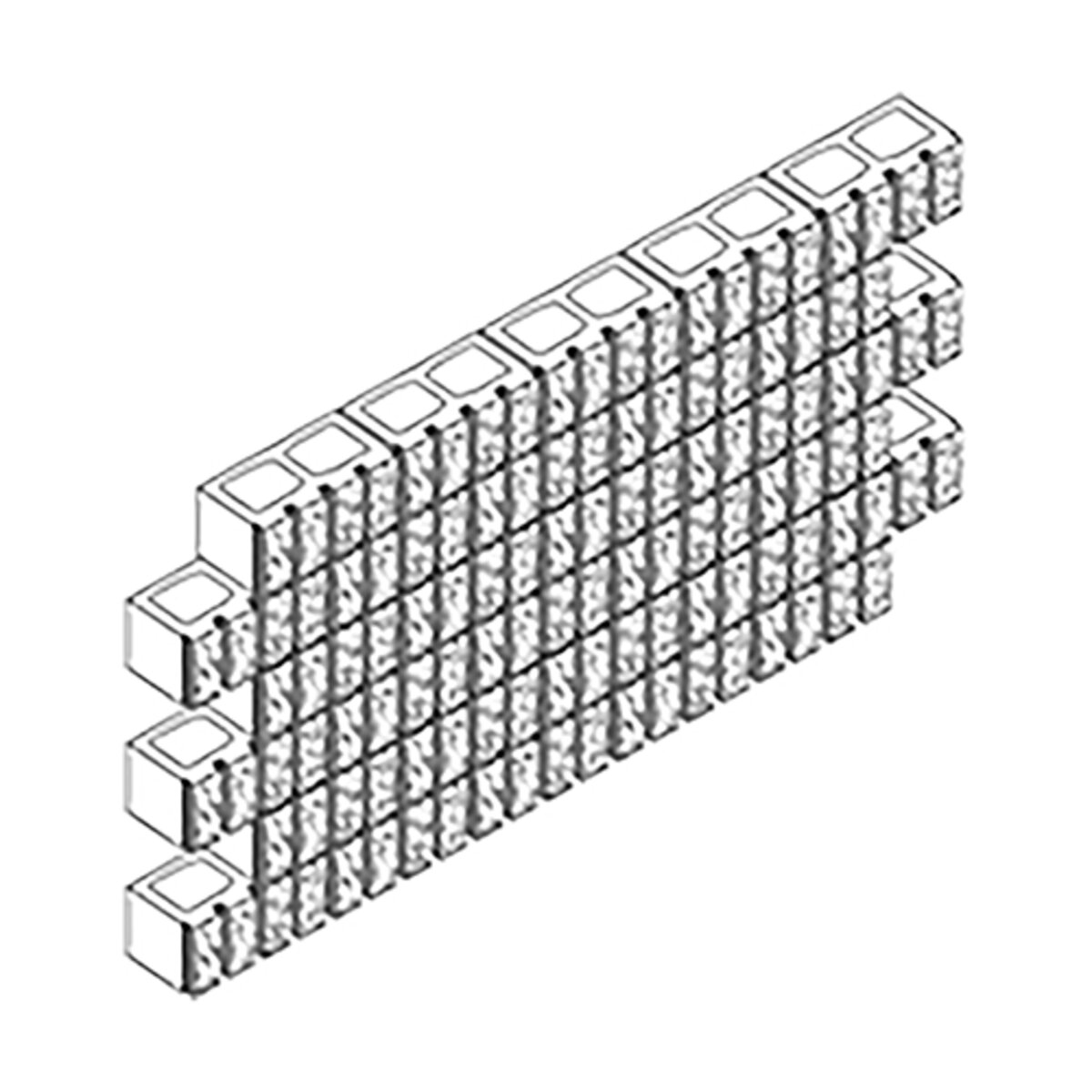 Angelus Ring Pilaster Block Split 4-Side Medium Weight Gray 12 in. x 8 in. x 12 in. (80/pallet ...