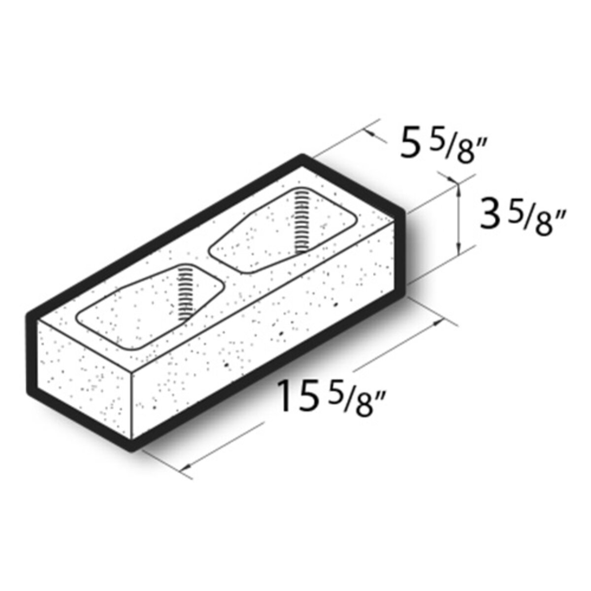 Angelus Standard Block Normal Weight Gray 6 in. x 4 in. | SiteOne