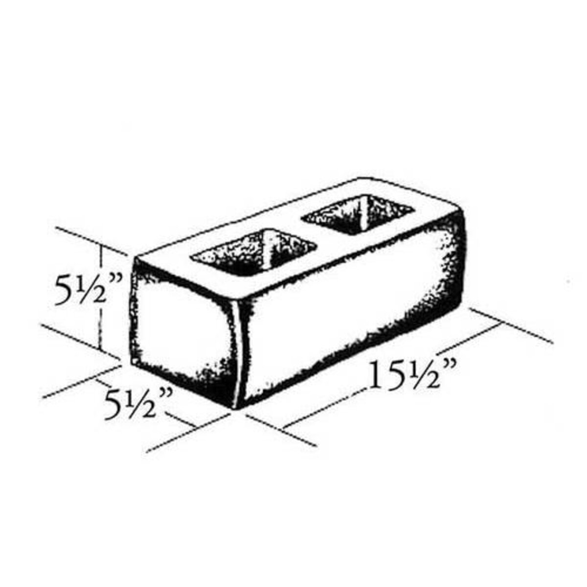 Angelus Slumpstone Solid Top Cap Block Doeskin 6 in. x 6 in. x 16 in ...
