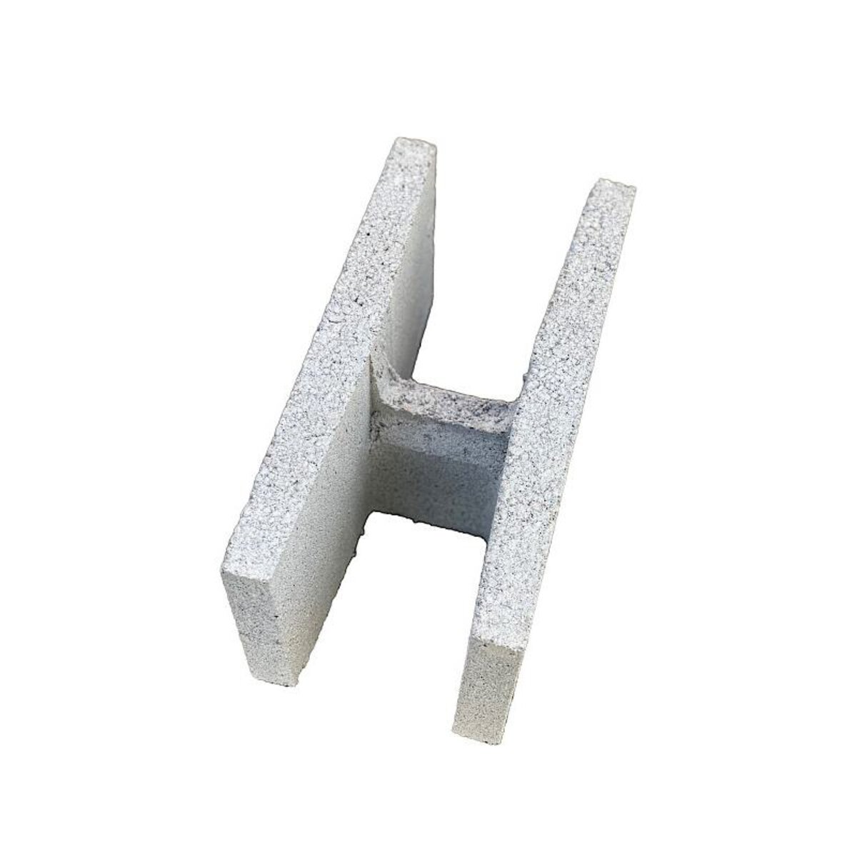 Angelus Open End Bond Beam Block Medium Weight Gray 12 in. x 8 in. x 16 ...