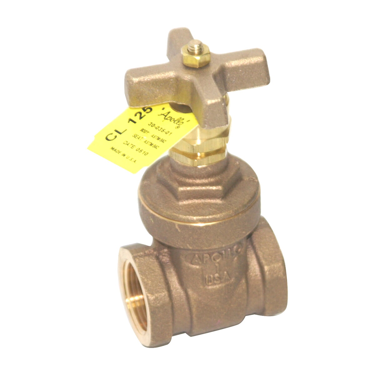 Apollo Gate Valve 102T-K Series NPT 200 PSI 72.3 GPM 1 in. Bronze ...