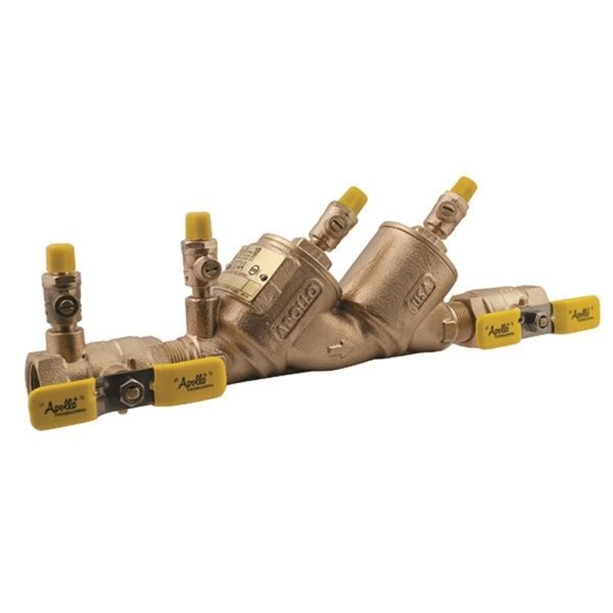 Apollo 4A Double Check Valve Assembly 1-1/2 in. Bronze with Ball Valves ...