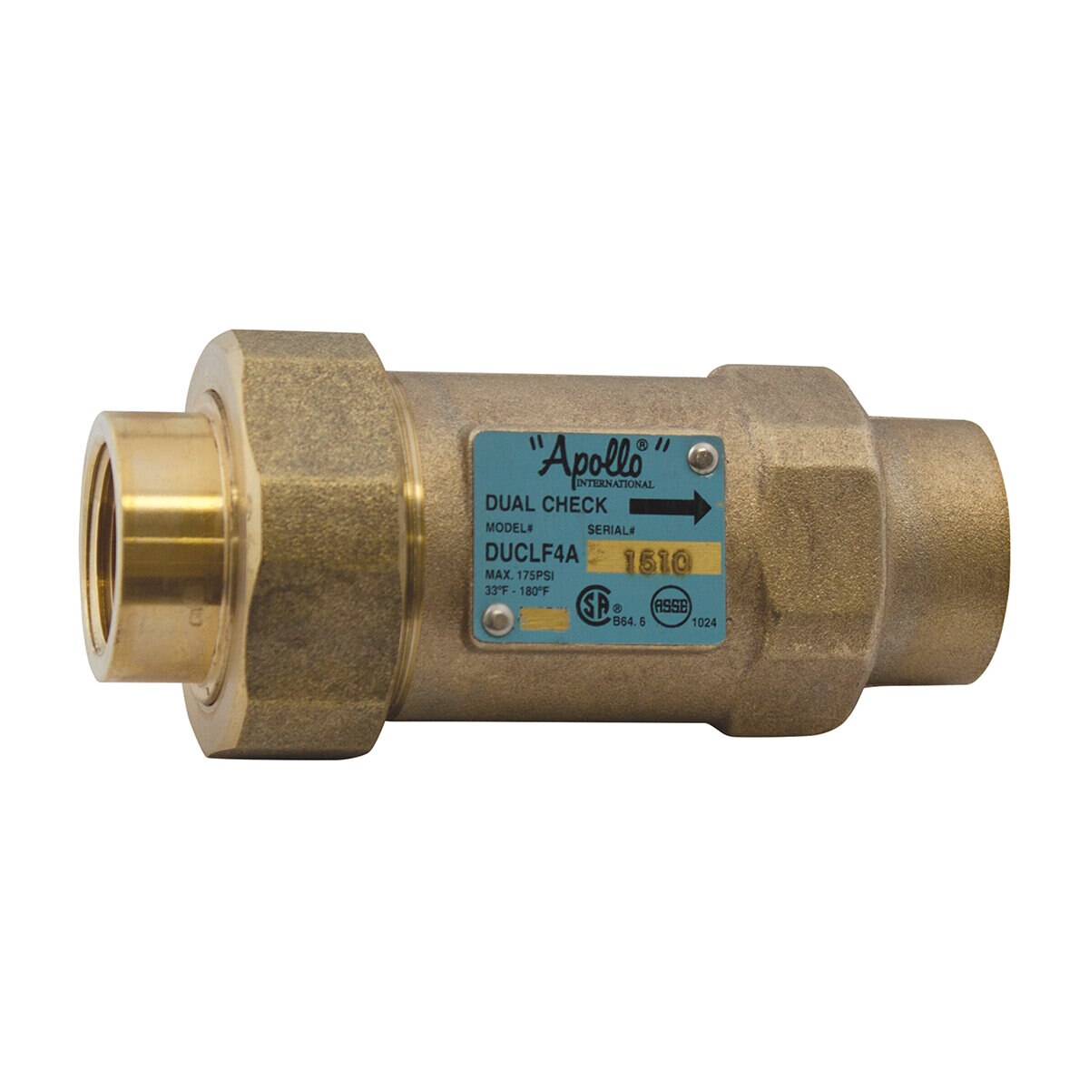 Apollo Dual Check Valve 3/4 in. Lead Free Bronze FNPT | SiteOne US