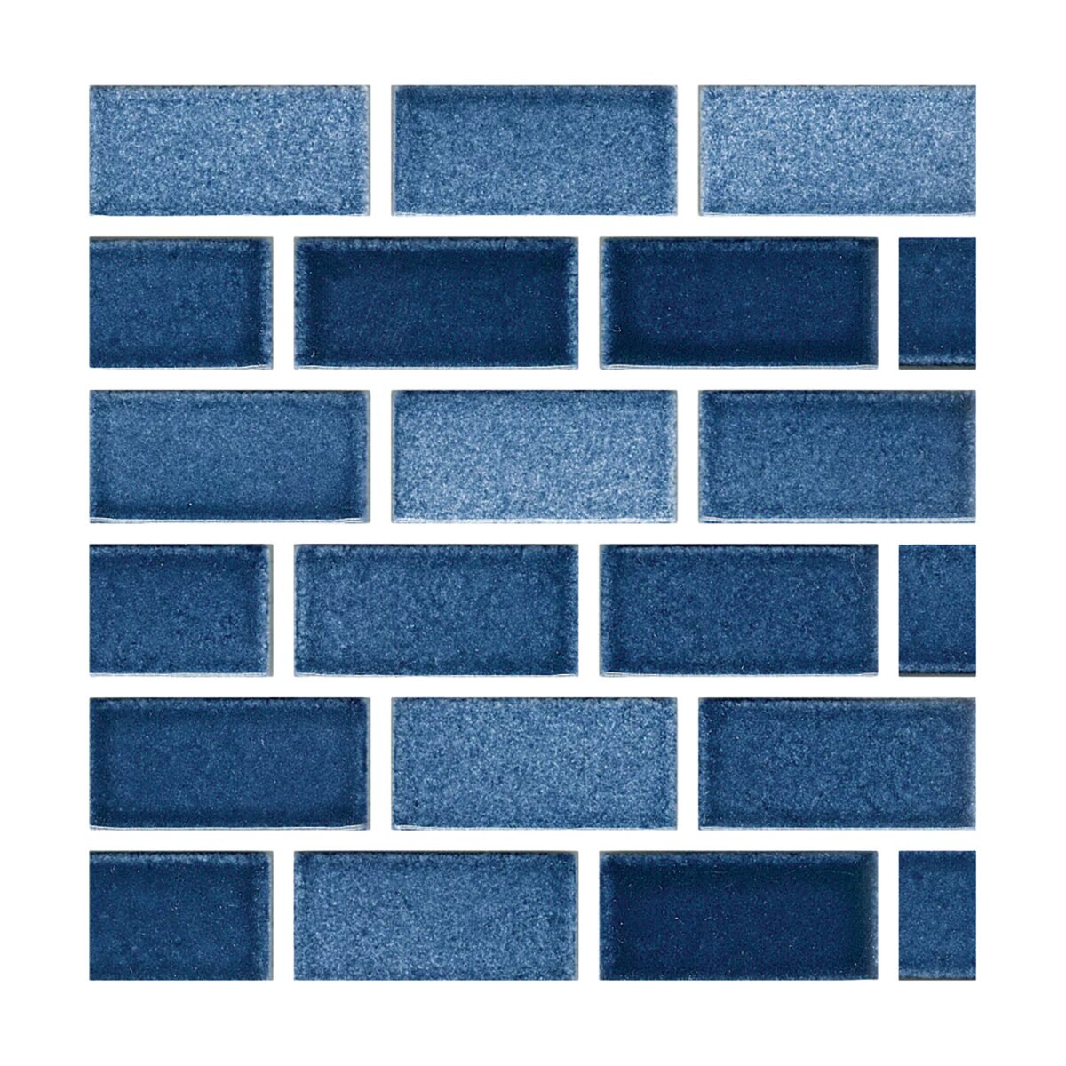 Aquabella Colonial Brick Series Porcelain Tile Williamsburg 1 in. x 2 ...