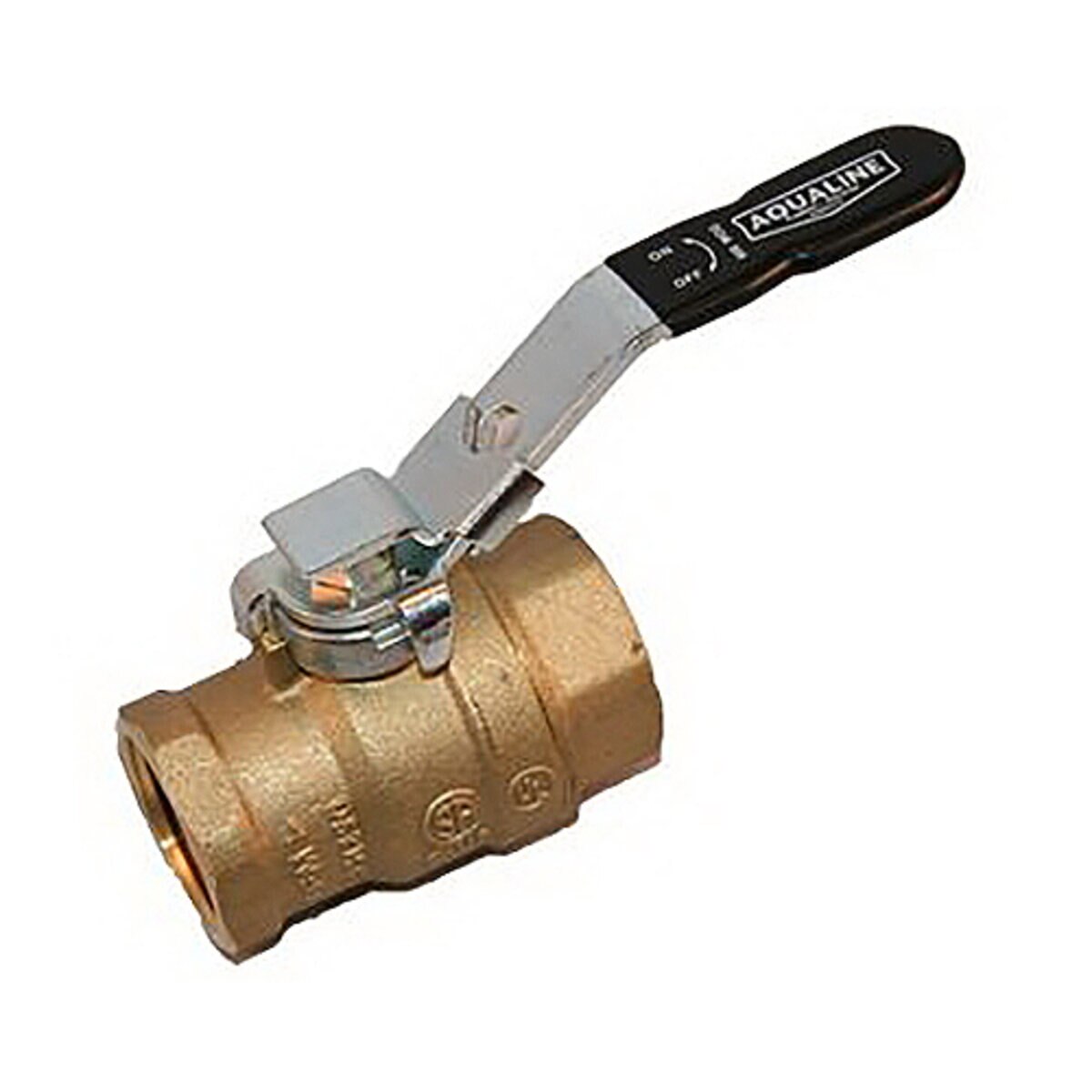 Aqualine Full Port Ball Valve Brass 3/4 in. FIPT with Locking Handle ...