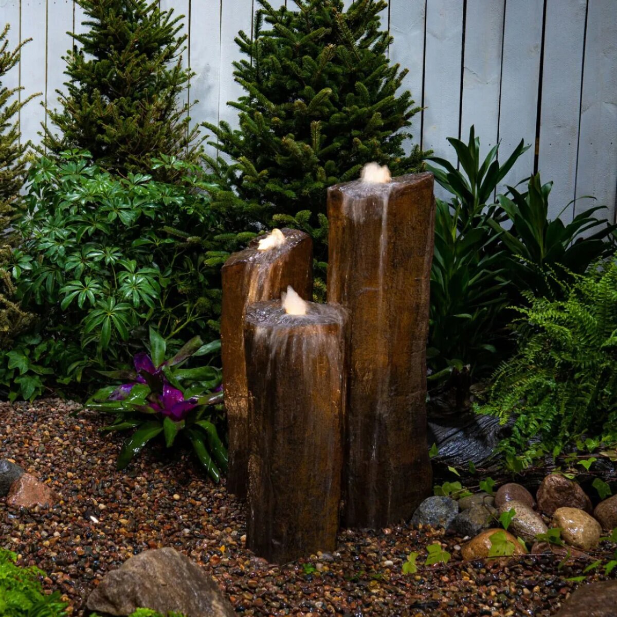 Aquascape Faux Basalt Column Set of 3 Landscape Fountain Kit | SiteOne US