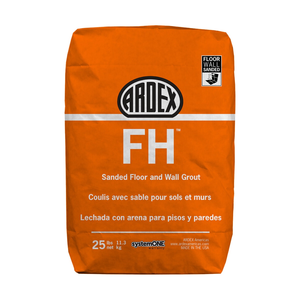 Ardex Sanded Floor & Wall Grout Charcoal Dust 25 lb. Bag | SiteOne