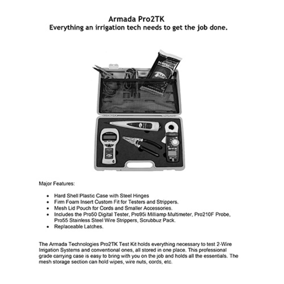 Armada 2-Wire Test Kit Includes: ProCase, Pro50 Digital Tester, Pro210F ...
