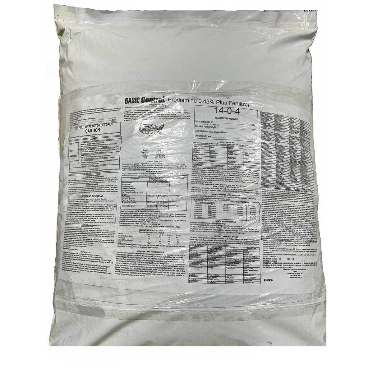 BASIC Control 0.21% Dithiopyr 14-0-4 Granular Pre-Emergent Herbicide ...