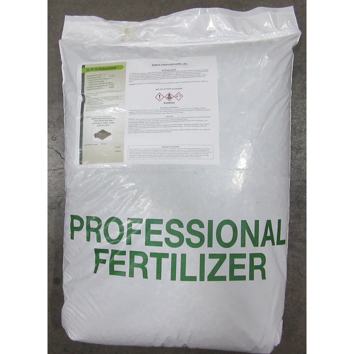 Bonus Crop 15-15-15 AM Bio MOP All-Purpose Granular Fertilizer 50 lb ...