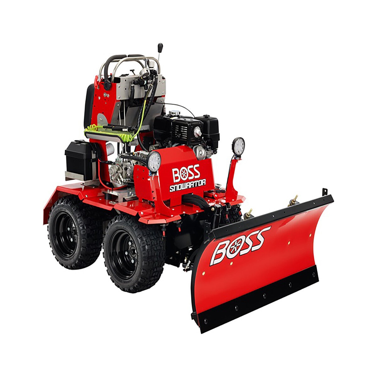 BOSS Snowrator ZX4 Plow & De-Icer Ride-On w/ Kohler Engine 20 gal ...