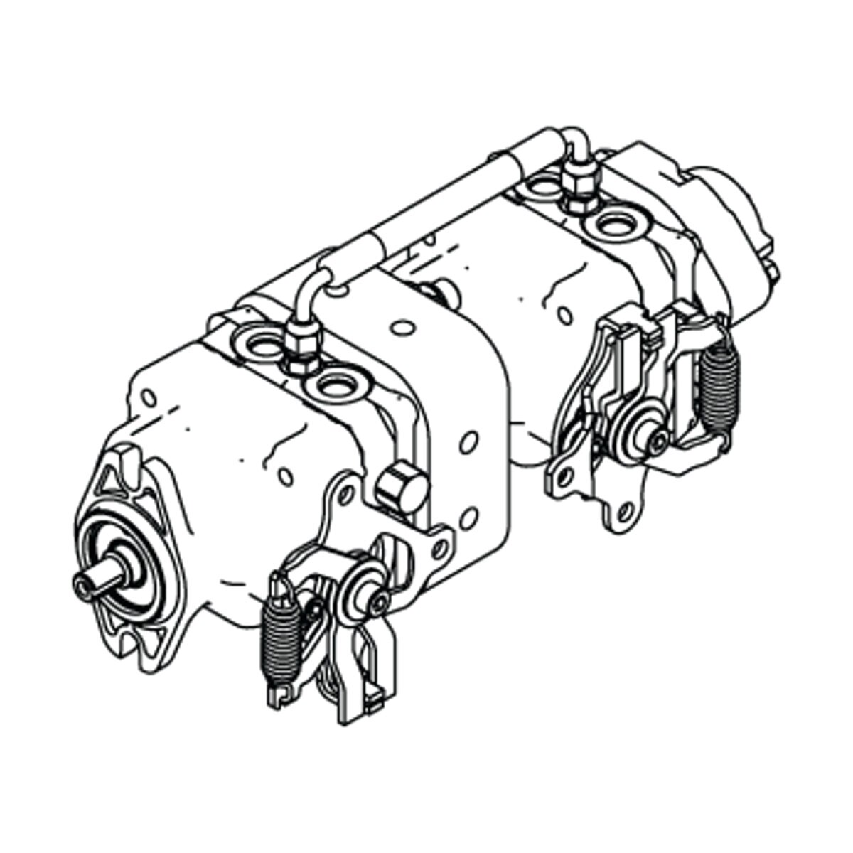 Pump, Axial Tandem Piston, With Auxilary Pump, 6cc, BLANK and .024 ...