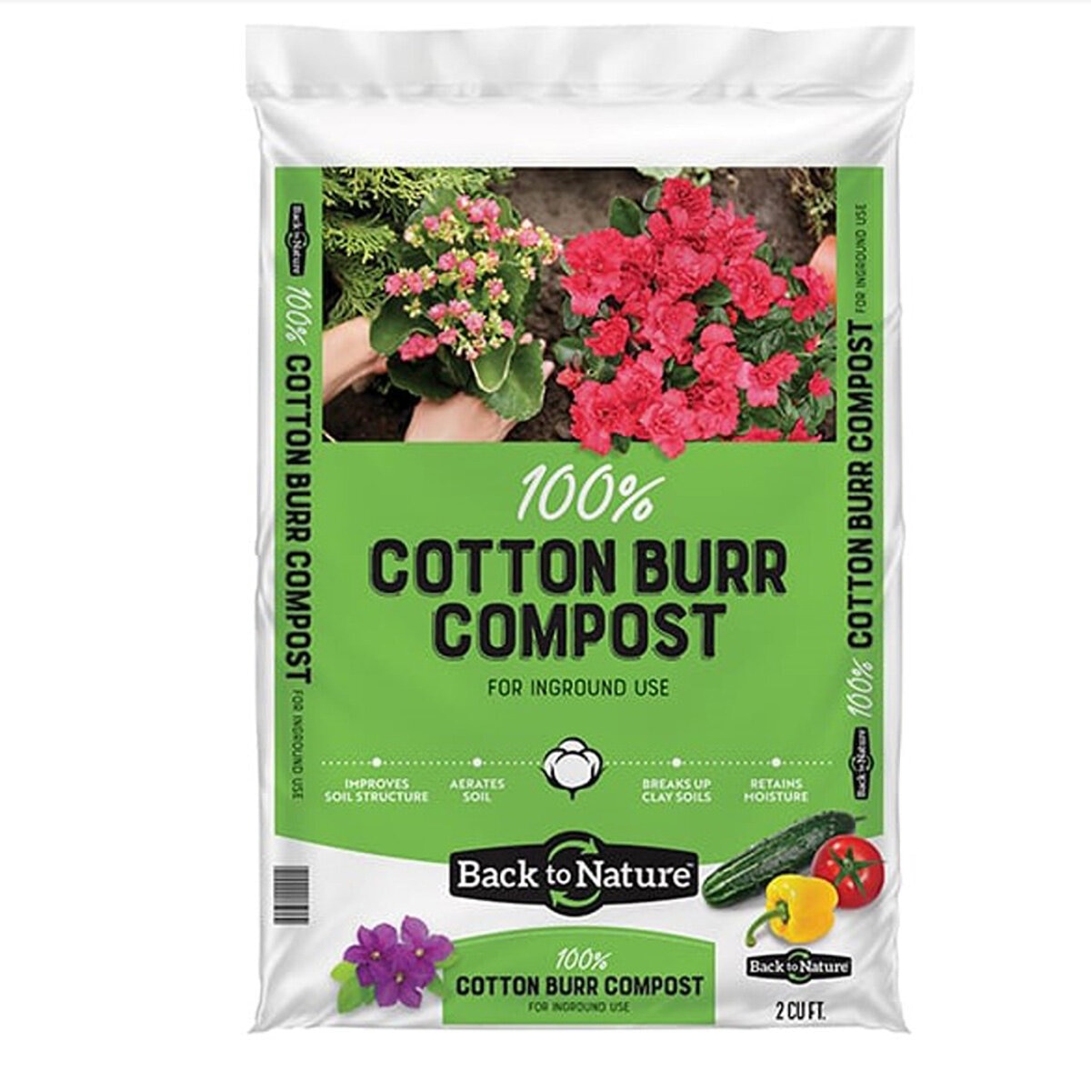 Back to Nature 100% Cotton Burr Compost 2 cu. ft. Bag | SiteOne US
