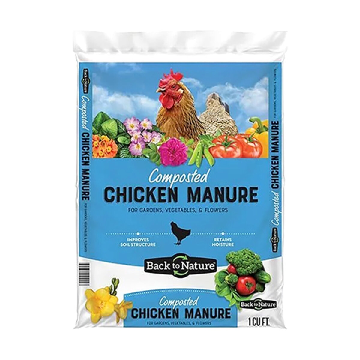Back to Nature Composted Chicken Manure 1 cu. ft. Bag | SiteOne US
