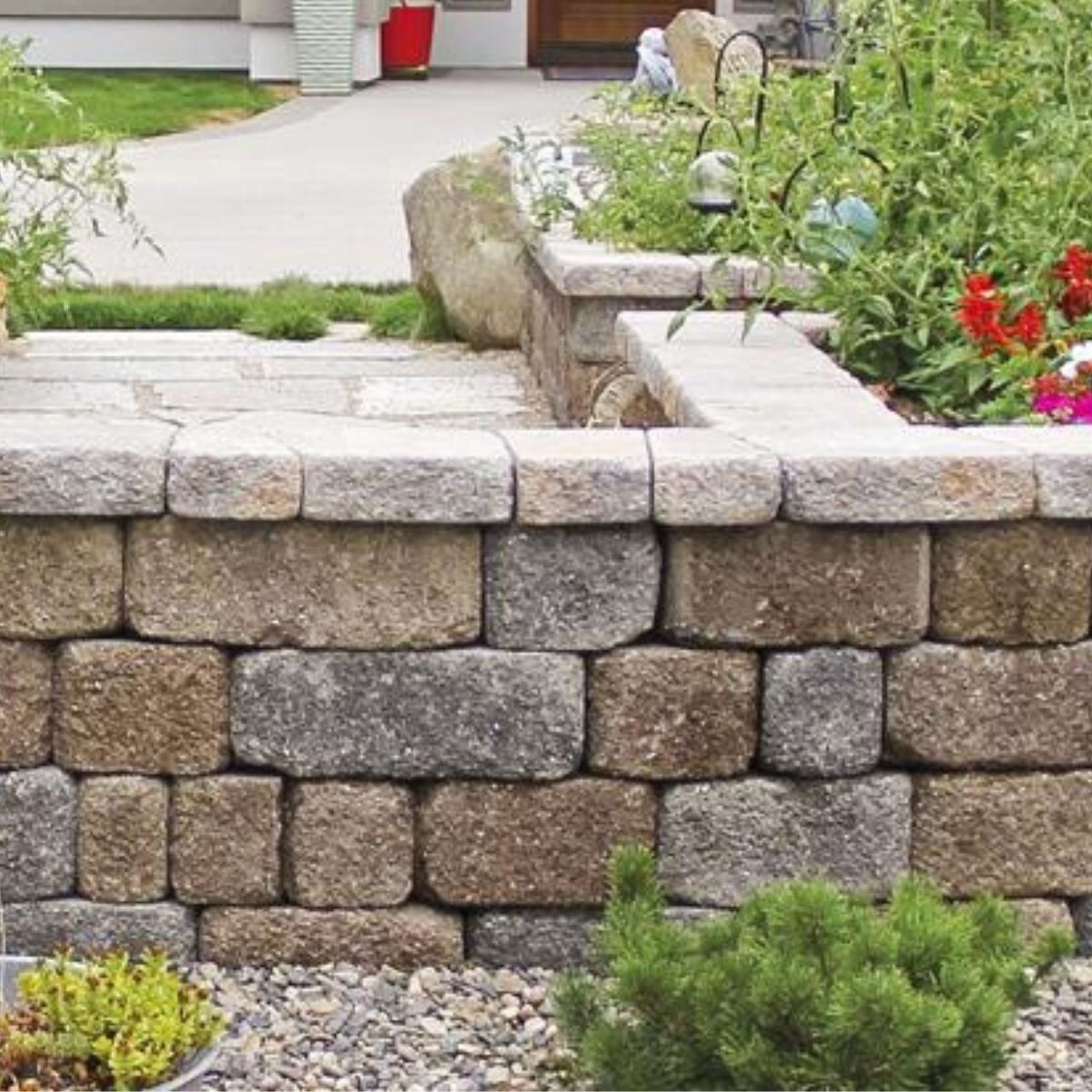 Basalite Stonewall II 6 pc. Retaining/Freestanding Wall System Positano ...