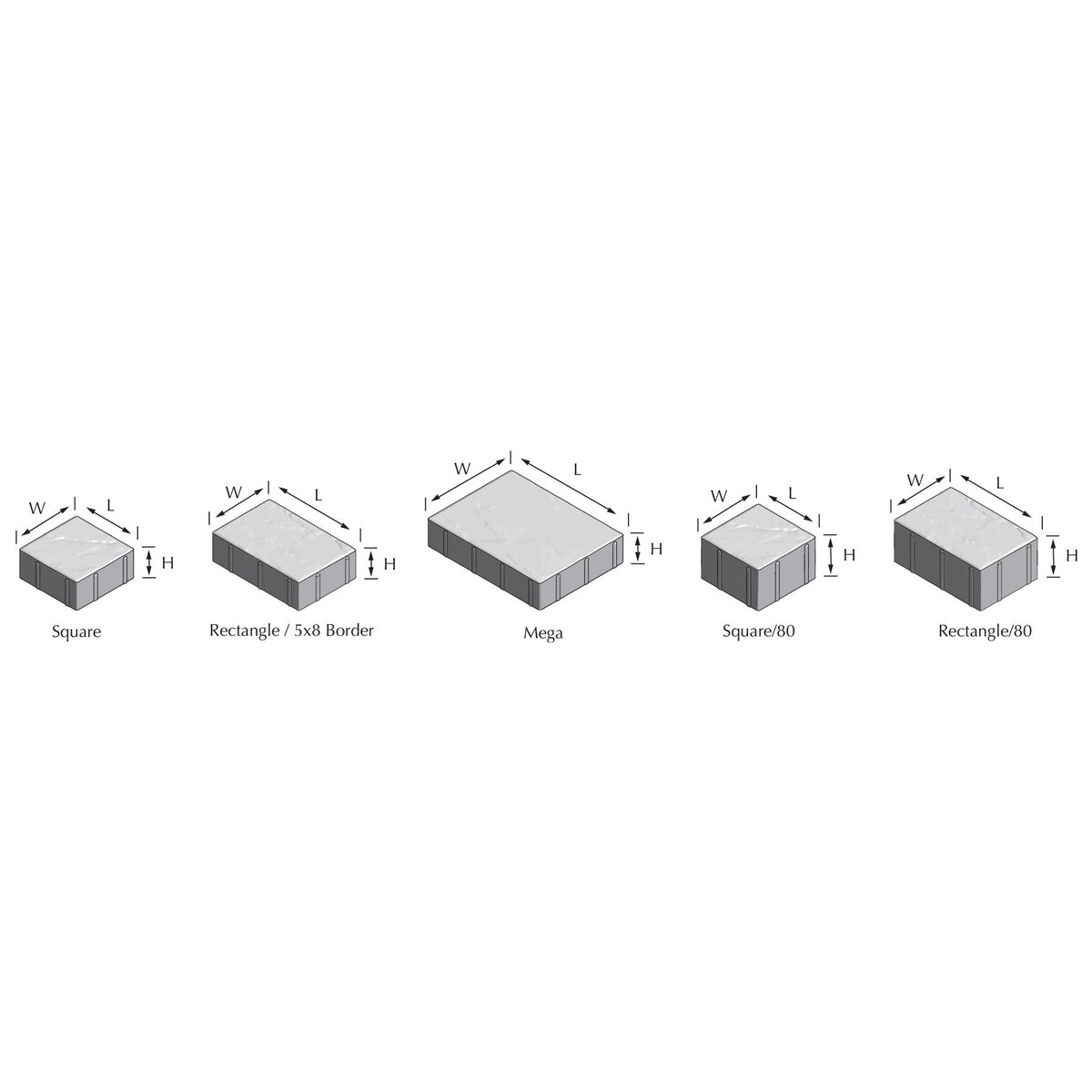 Basalite Artisan Slate Premier Paver Positano 12 in. x 12 in. (122 sq ...