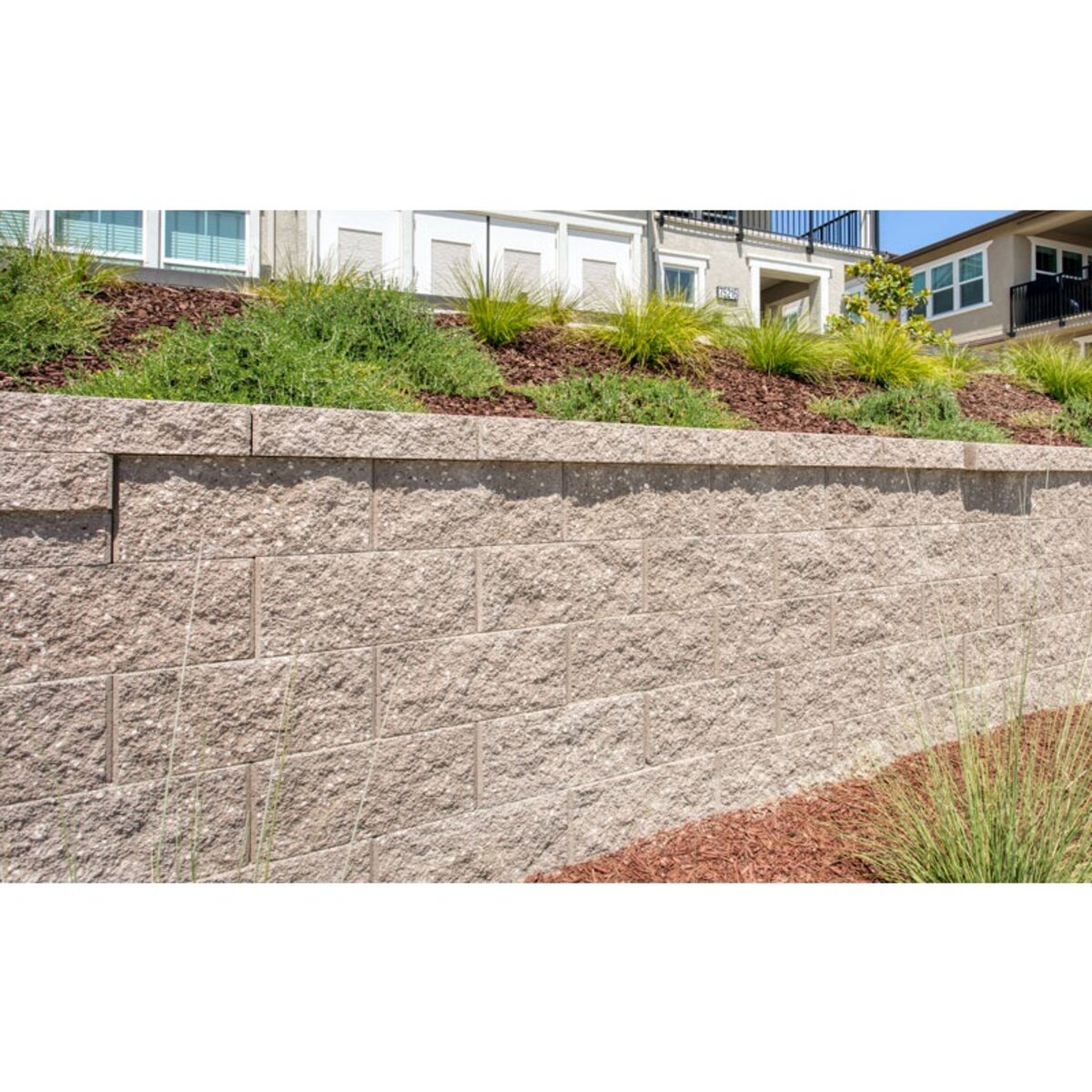 Basalite Geowall Max Wall Straight Face Gray 18 in. x 21-1/2 in. x 8 in ...