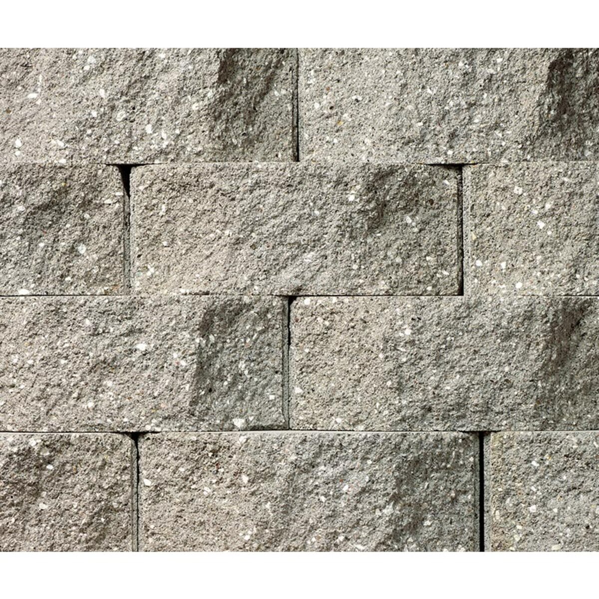 Basalite Geowall Max Wall Straight Face Gray 18 in. x 21-1/2 in. x 8 in ...