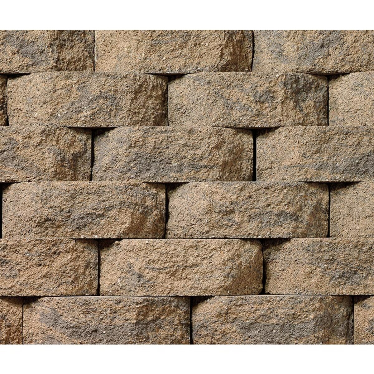 Basalite Terrace Wall Beveled Face Tan/Charcoal 9 in. x | SiteOne