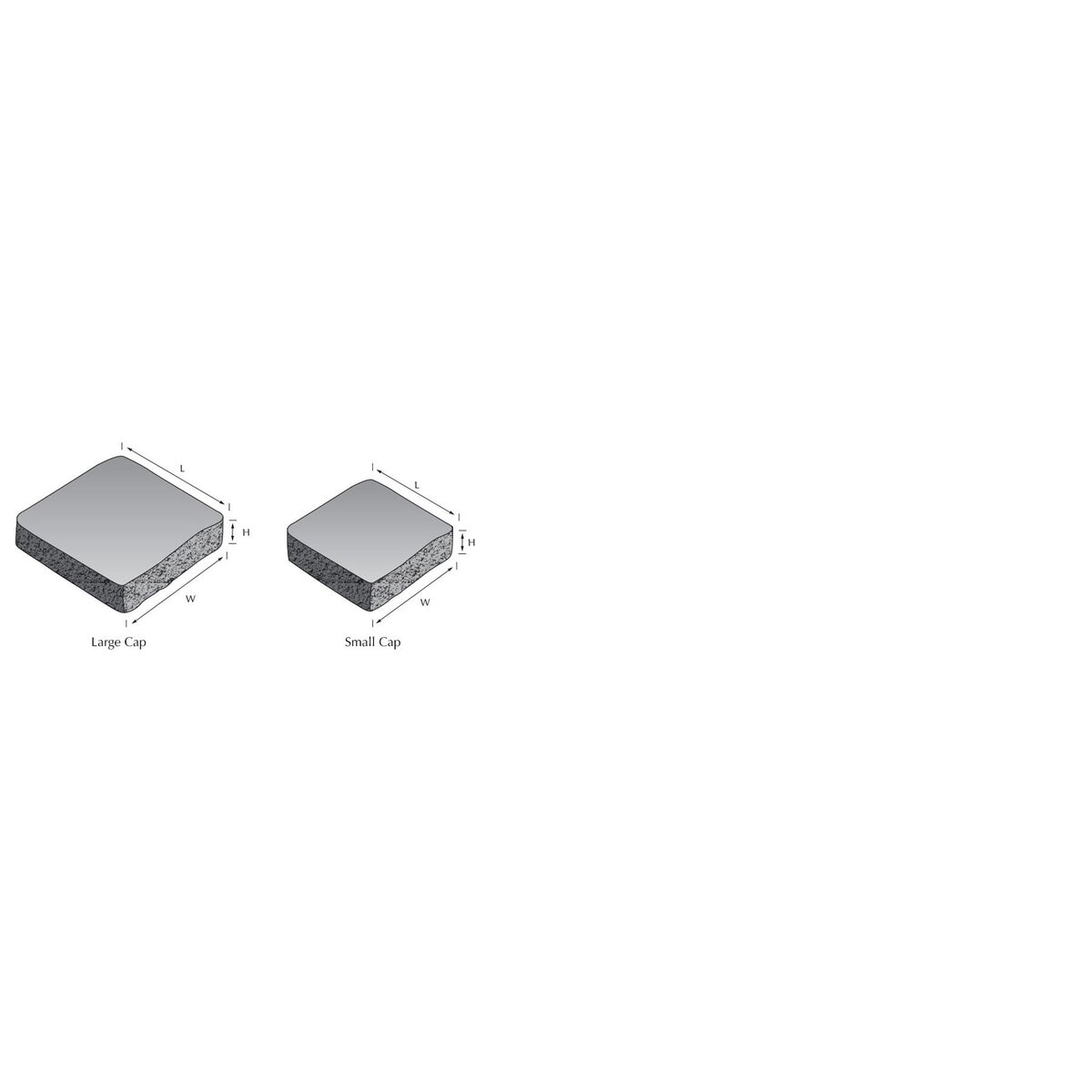 Basalite Gray Cap 8 in. x 2 in. x 16 in. (225 pc./pallet) | SiteOne US