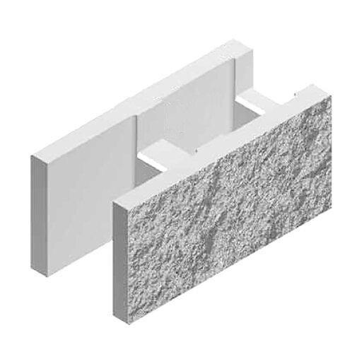 8816 Basalite Concrete Block Split Face OE BB Color 128 8 in. x 8 in. x ...