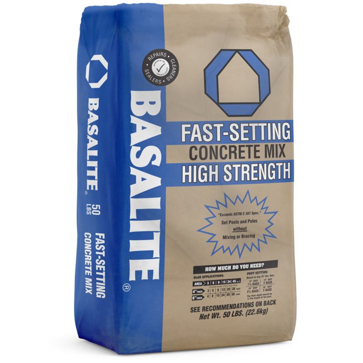 Basalite Fast Setting Concrete Mix 50 lb. Bag (64 bag/pallet) | SiteOne US