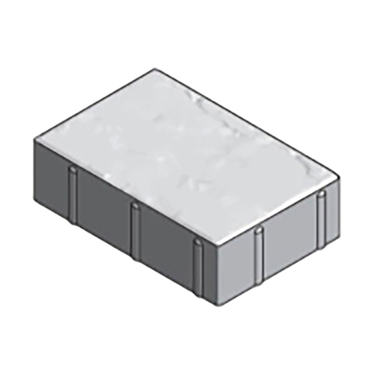 Basalite Artisan Slate Border Stone Through Mix Charcoal 5-1/2 in. x 8 ...