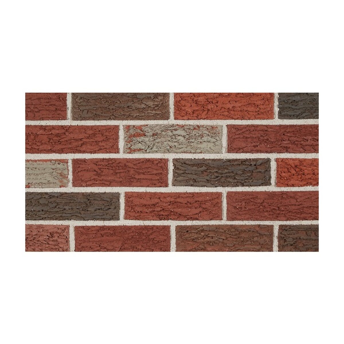 Belden Modular Brick Tulip Blend Bark Texture Red 7-5/8 in. x 3-5/8 in ...